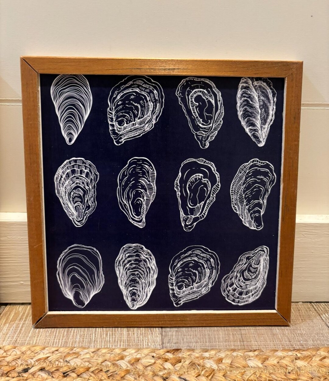 Oyster Sign - Reclaimed Wood Sign - Oyster Sign - Framed Sign - Cape ...