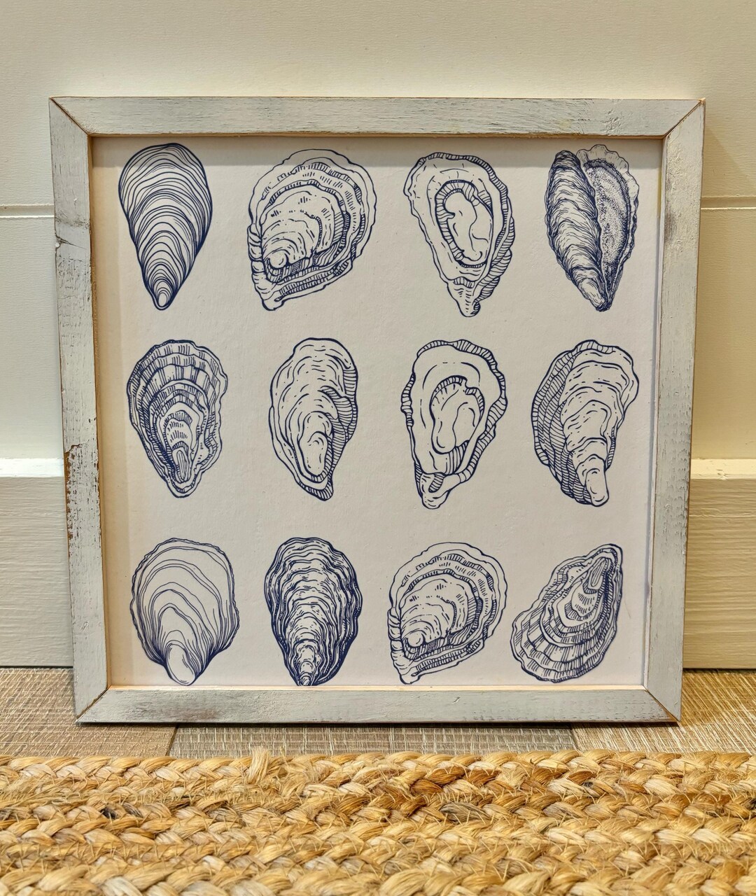 Oyster Sign - Reclaimed Wood Sign - Oyster Sign - Framed Sign - Gift ...