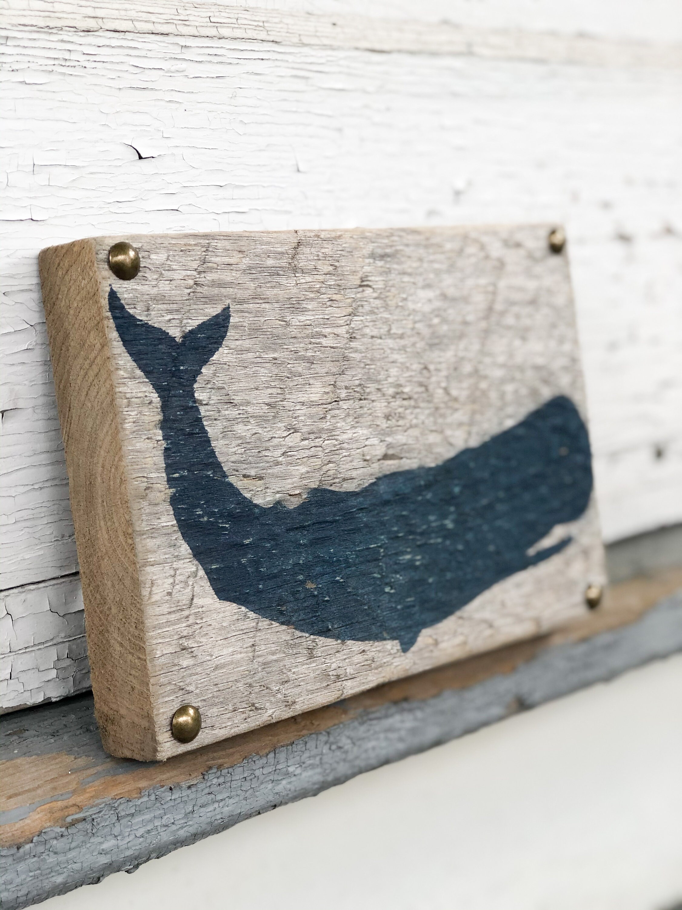 Rustic Barn Wood Whale Sign - Etsy