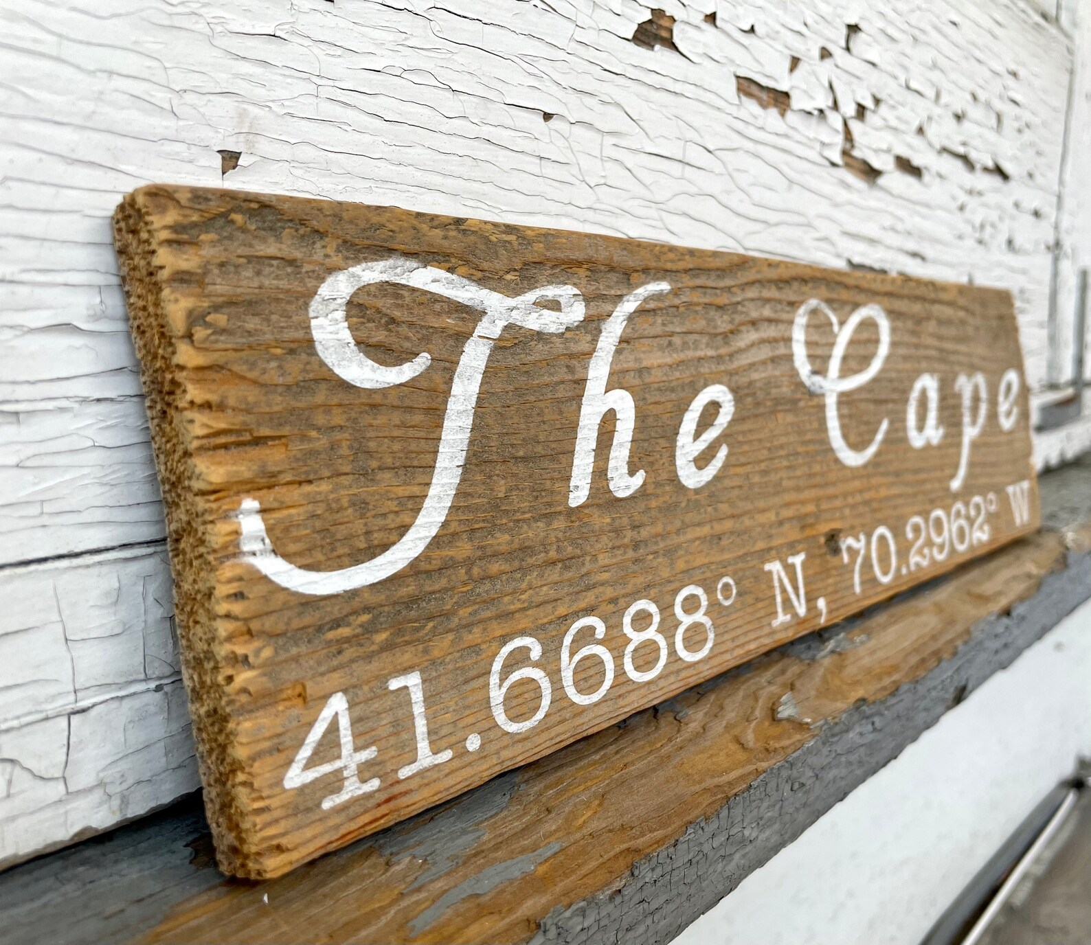Nautical Cape Cod and Coordinates Sign - Etsy