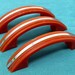 3 Vintage Red Plastic Drawer Handles Pulls Mid Century Cabinet Door ...
