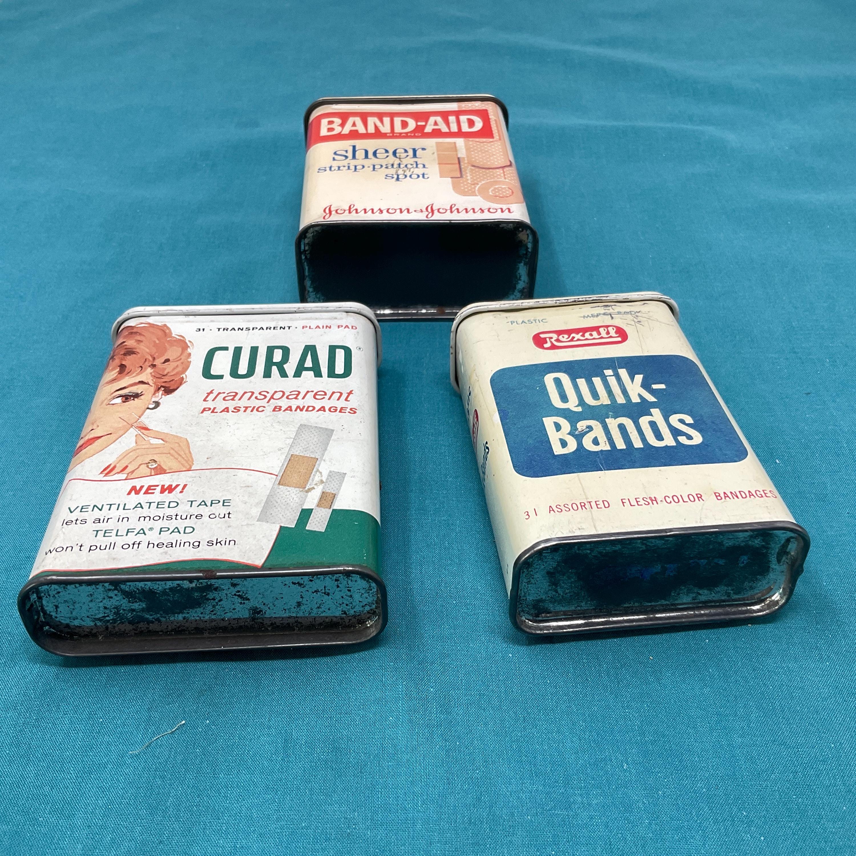 3 Different Vintage Band Aid Tins - Etsy
