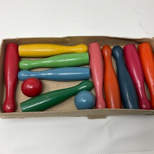 Ten Pins Game Vintage 1938 in the Box Vintage Toy - Etsy