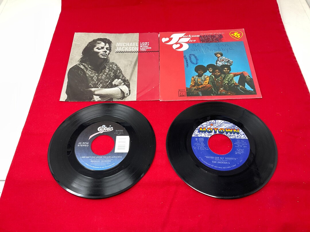 Michael Jackson and the Jackson 5 45 RPM Records With Sleeves - Etsy