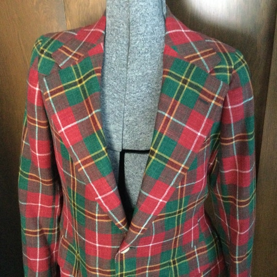 Ralph Lauren Plaid Red Equestrian Jacket - Gem