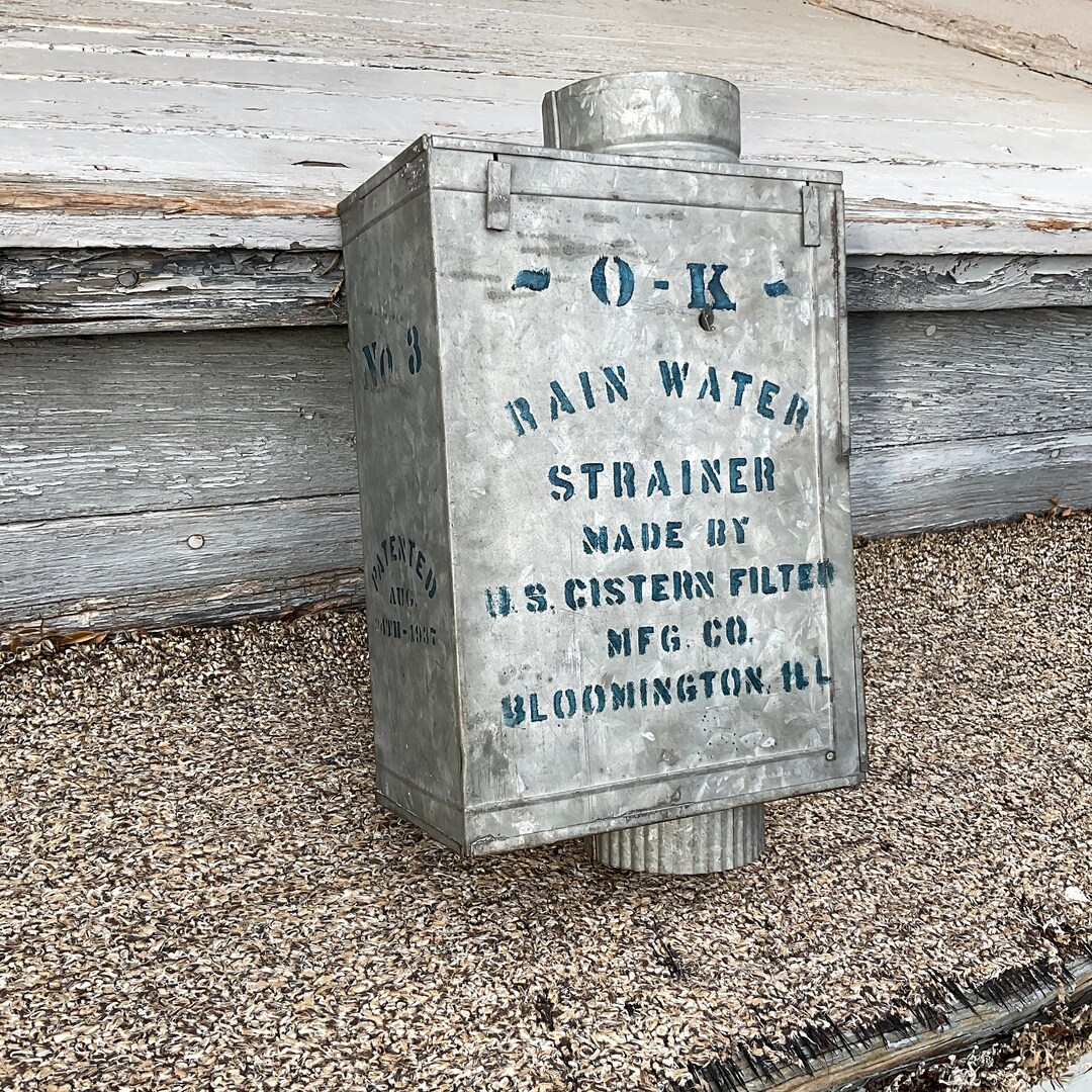 Rain Water Strainer Vintage U S Cistern Filter Mfg Co. - Etsy