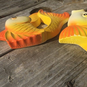 Miller Studio Fish Chalkware Plaque Pair 1977 - Etsy