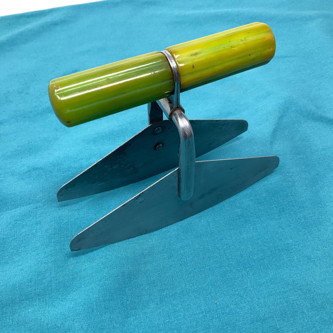 Bakelite Kitchen Food Chopper Utensil Green Handled - Etsy