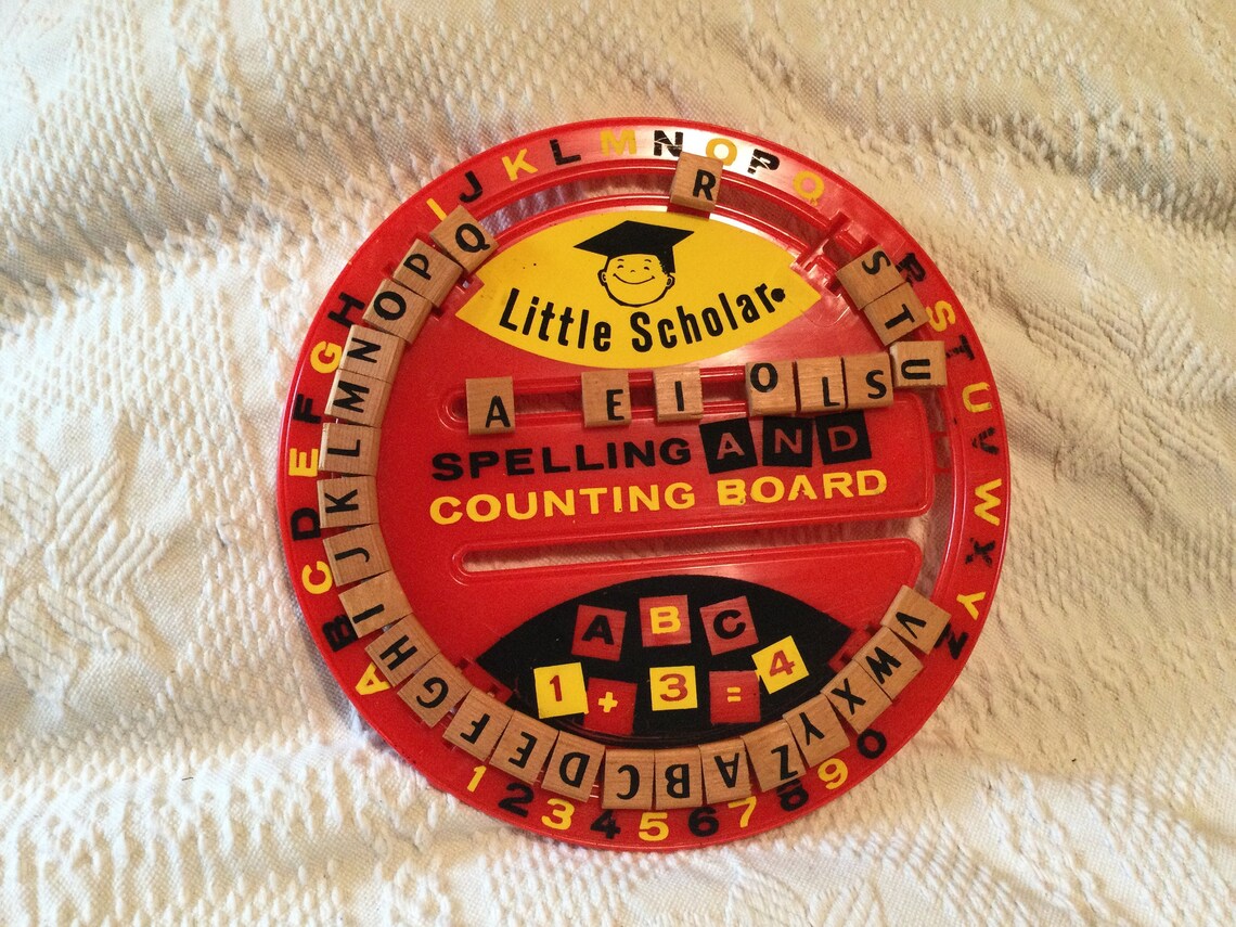 Vintage Spelling and Counting Board American Toys - Etsy