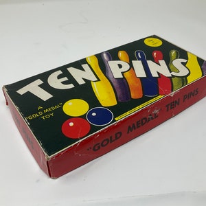 Ten Pins Game Vintage 1938 in the Box Vintage Toy - Etsy