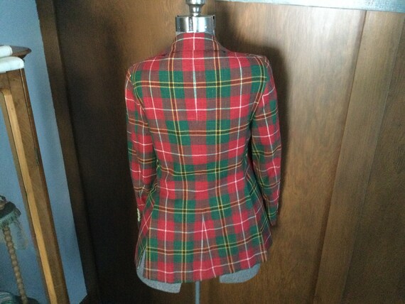 Ralph Lauren Plaid Red Equestrian Jacket - Gem