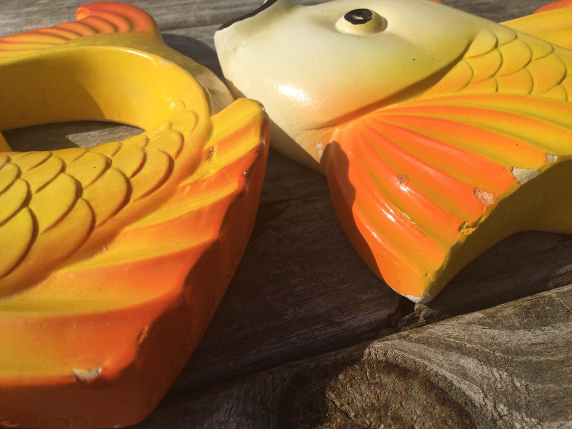 Miller Studio Fish Chalkware Plaque Pair 1977 | Etsy