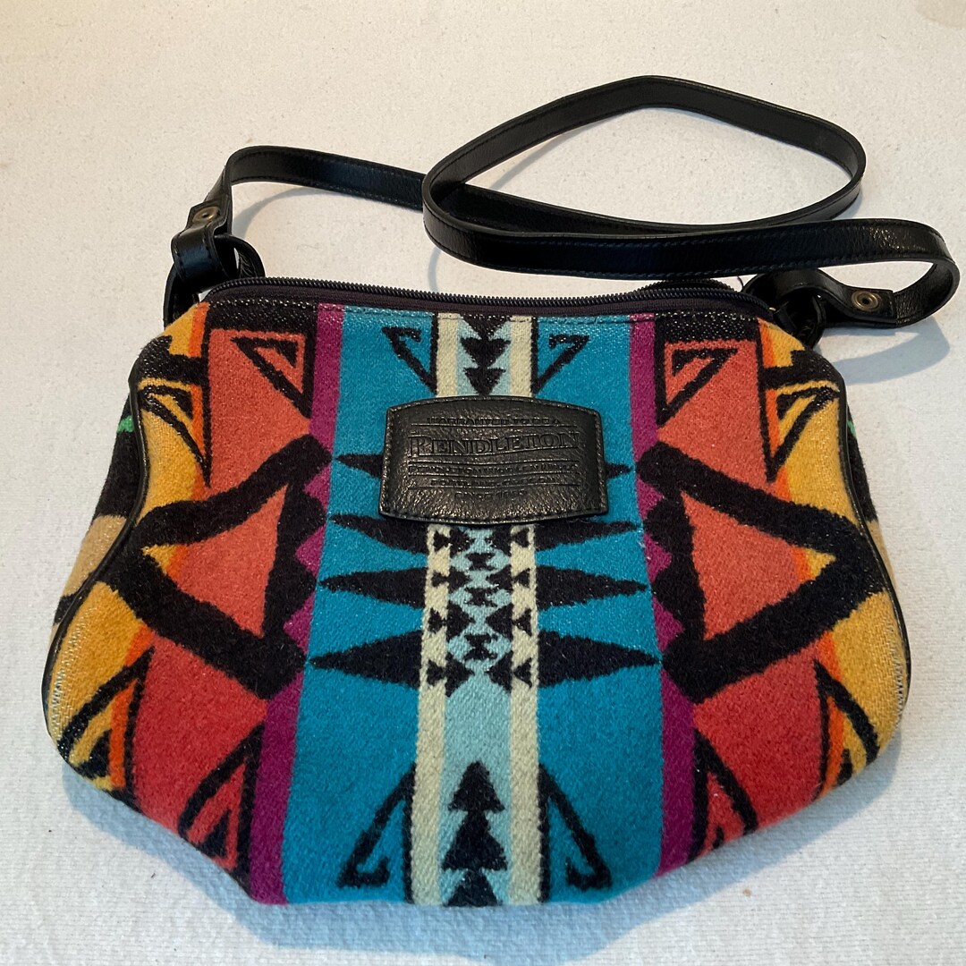 Pendleton Wool Crossbody Bag Purse in Southwestern Multicolor Pattern ...