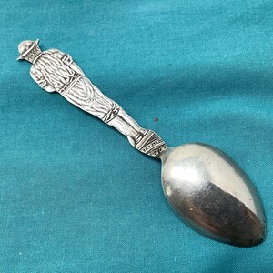 Miner Sterling Silver Souvenir Spoon Full Figure Front and Back - Etsy