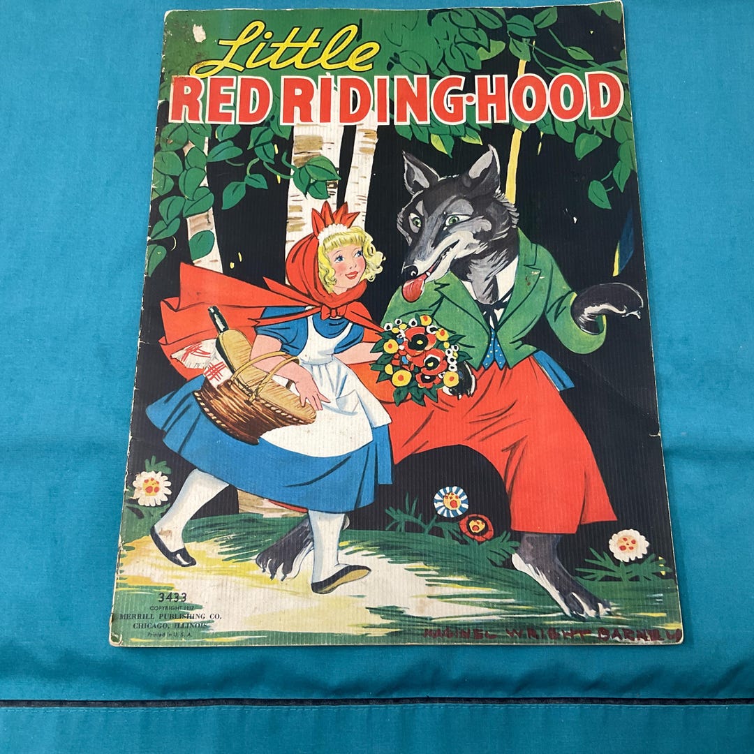 Merrill Little Red Riding Hood 1937 Vintage Children’s Book - Etsy