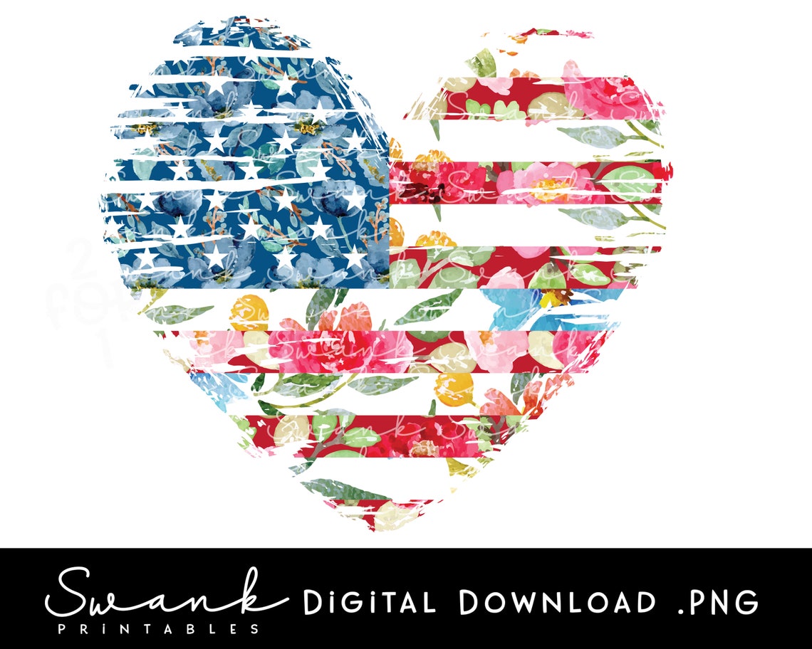 American Flag PNG, American Flag Heart, American Flag, 4th of July ...