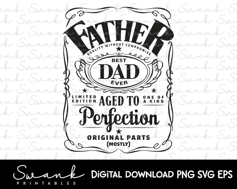 Father's Day SVG Birthday Dad SVG Best Dad Whiskey - Etsy