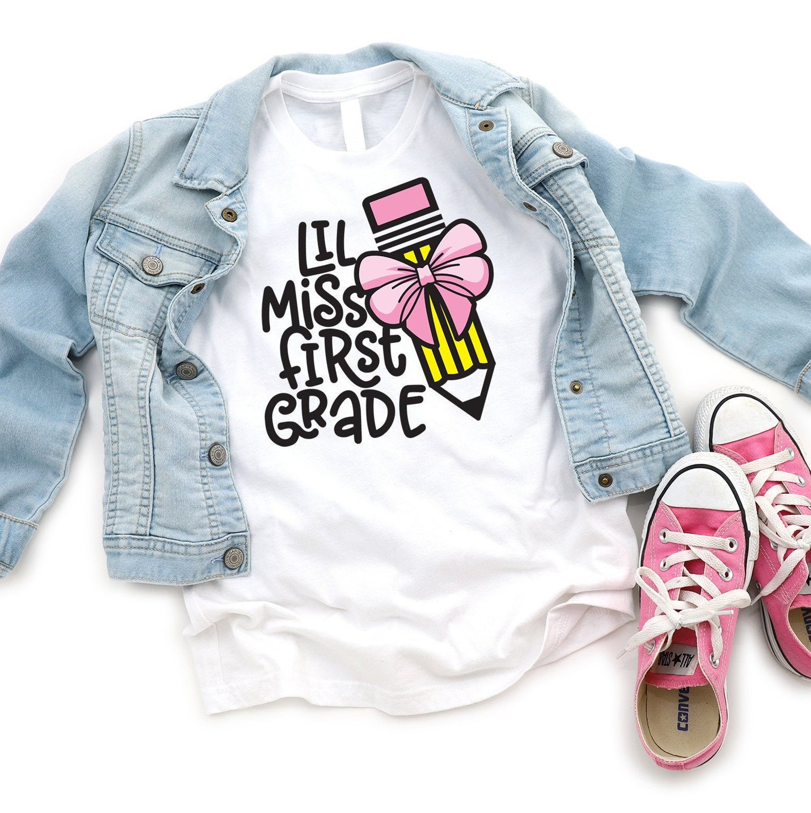 First Grade Svg, Little Miss First Grade Svg, 1st Grade Svg, Back to ...