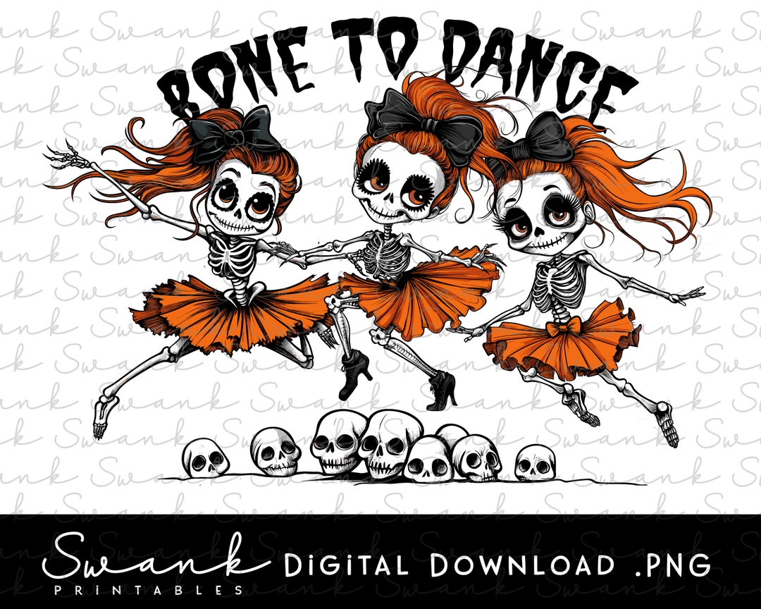 Bone to Dance, Skeleton Png, Halloween Skeleton Png, Dancing Skeletons ...