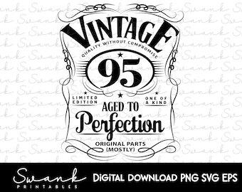 55th Birthday SVG, Fifty-five, Vintage Birthday, Limited Edition Svg ...