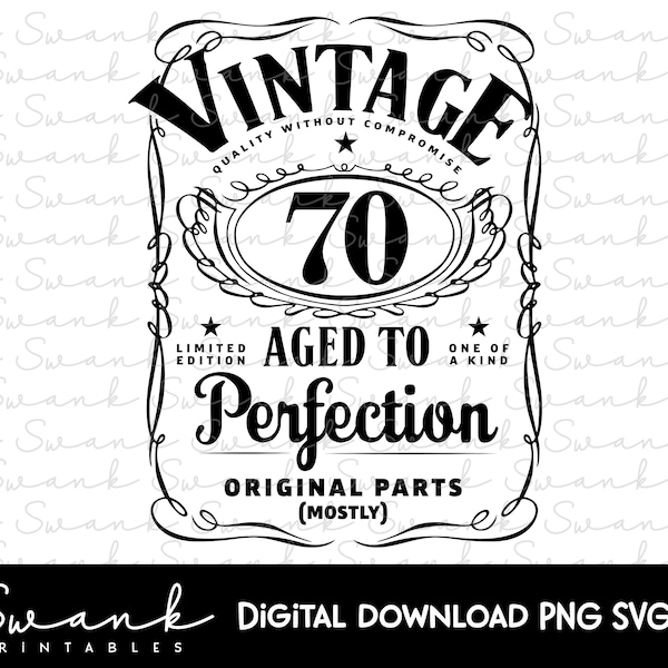 70th Birthday Shirt Men Svg - Etsy