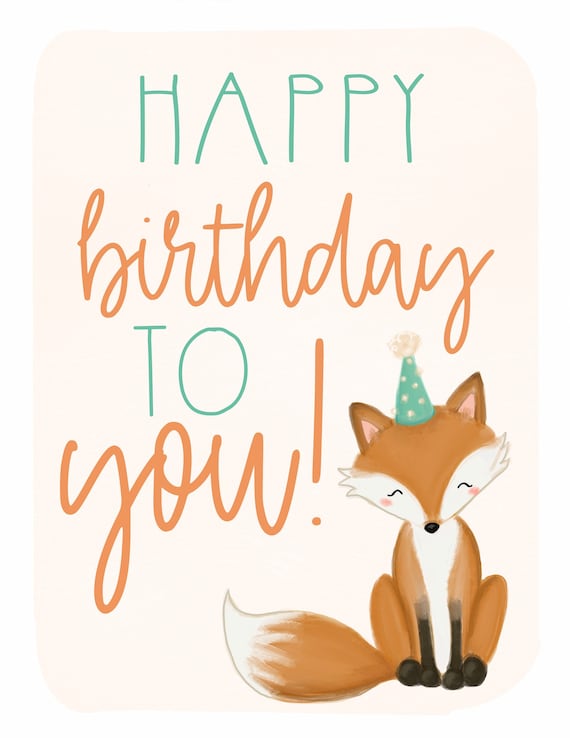 Happy Birthday Fox