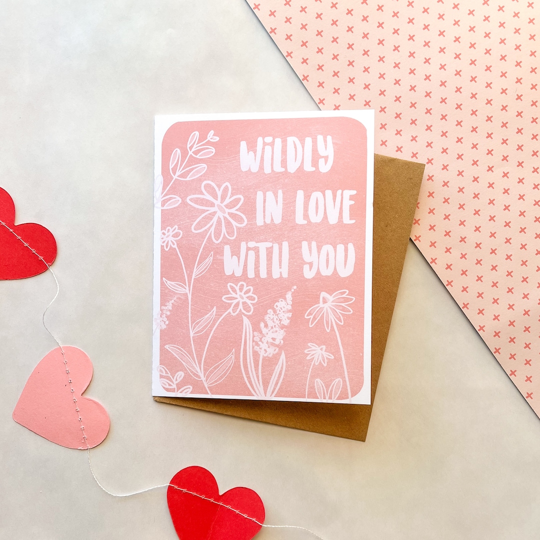 Wildly in Love With You Valentine’s Day Card - Etsy