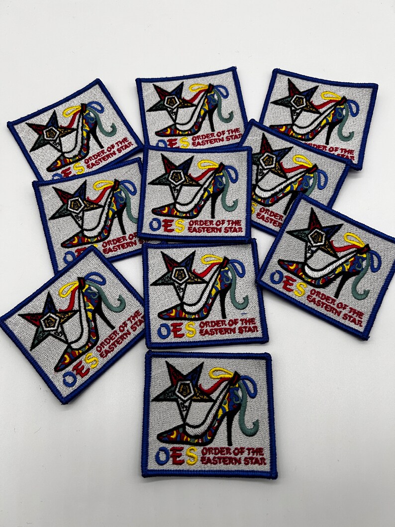 Prideful Patchez Eastern Star Iron on Patch, Sew on Patch, Embroidered ...