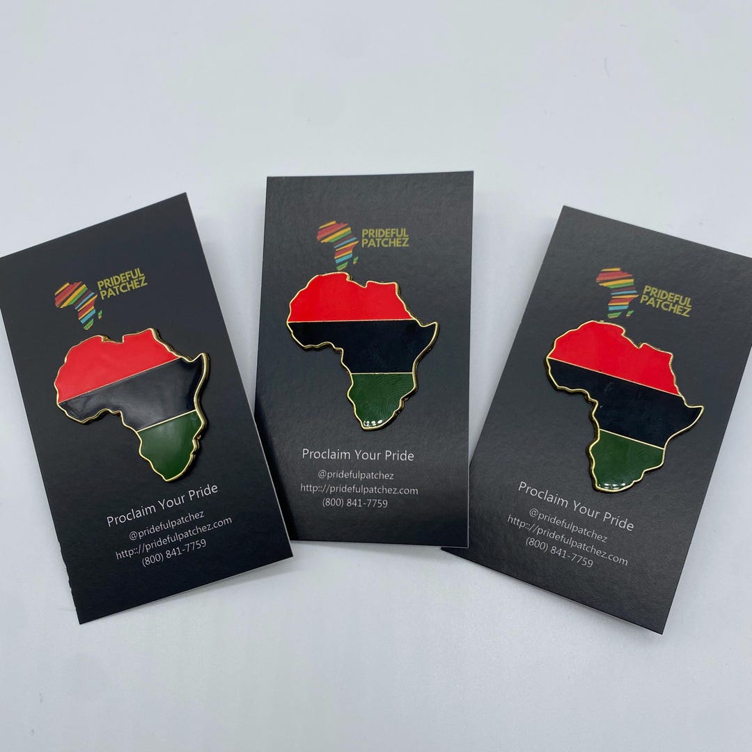 Prideful Patchez, Africa Lapel Pin Enamel Pin, Bag Accessories, Cute ...