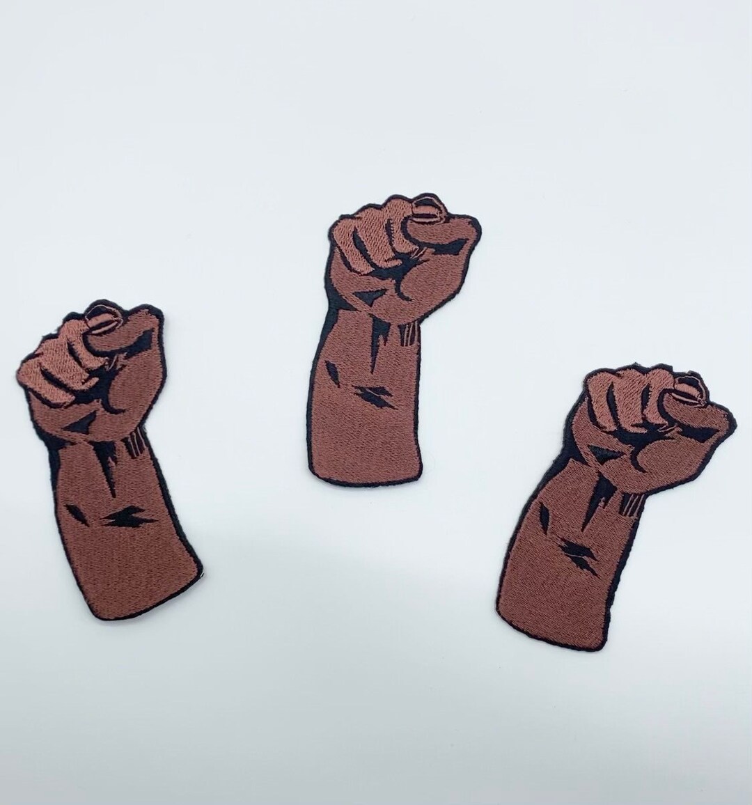 Prideful Patchez, Black Power Fist, Iron on Patch, Thick Patch, Sew on ...
