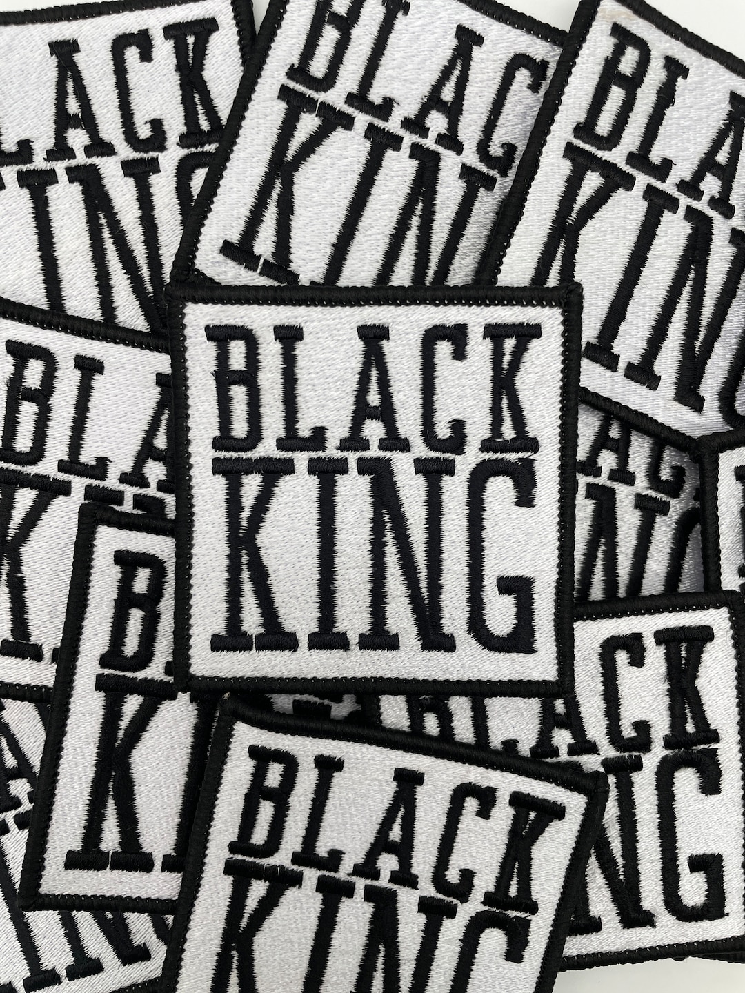 Prideful Patchez, Black King, Iron on Patch, Sew on Patch, Jacket Patch ...