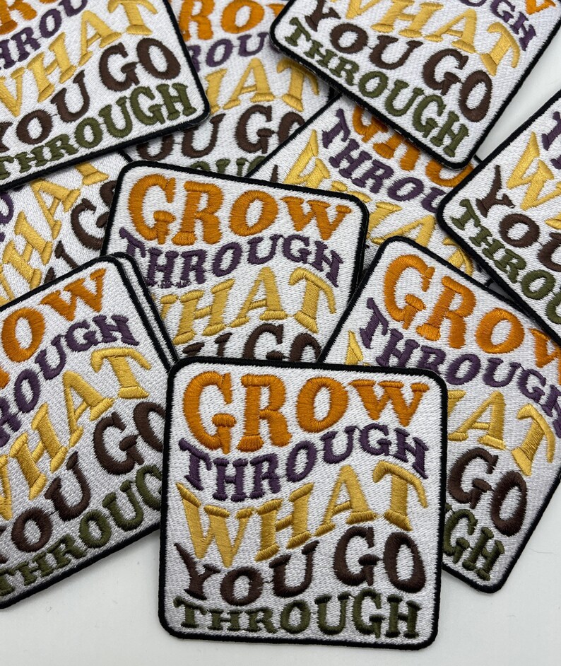 Prideful Patchez, Grow Through, Iron on Patch, Sew on Patch, Metallic ...