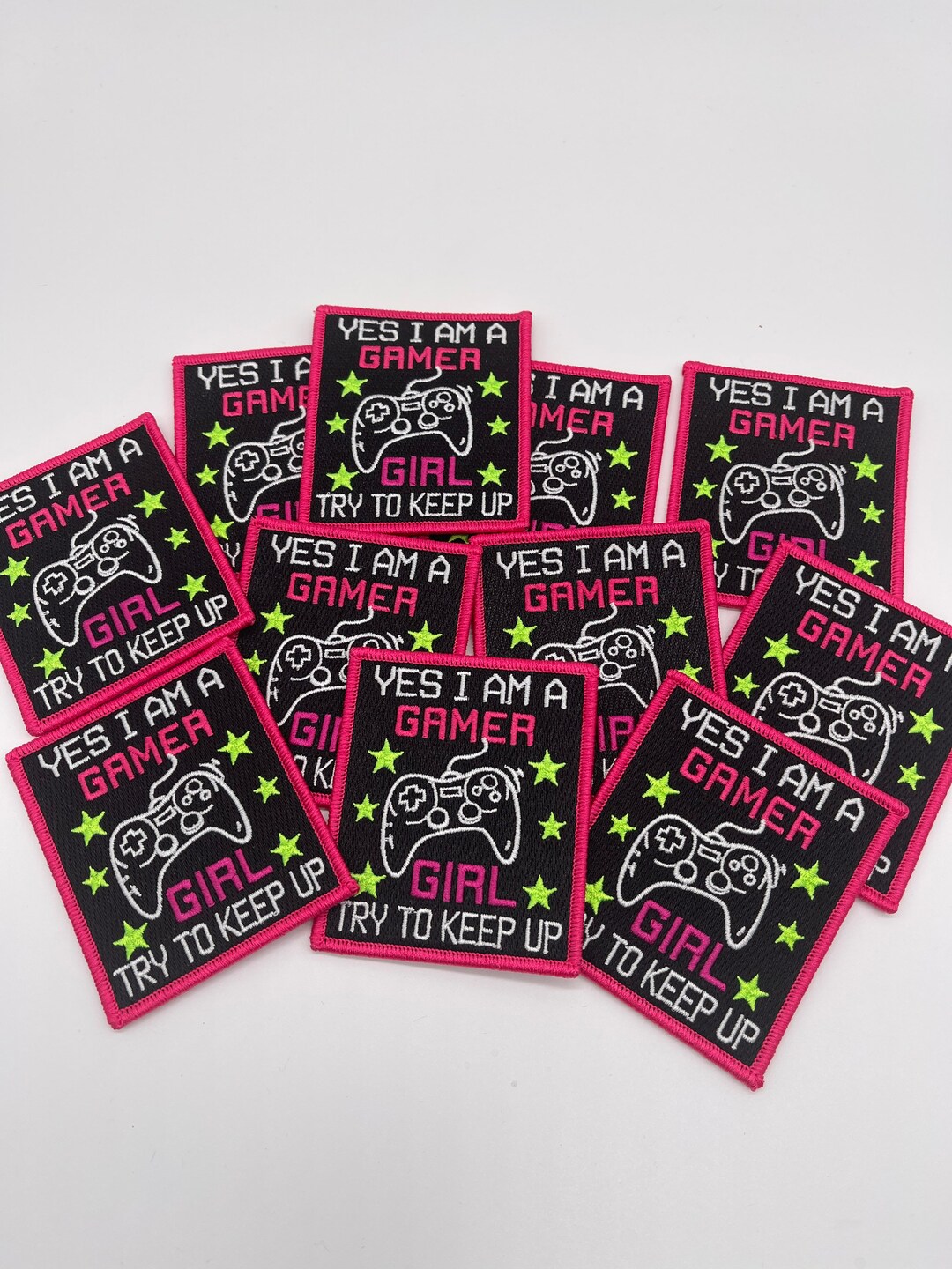 Prideful Patchez Gamer Girl Iron on Patch, Sew on Patch, Embroidered ...