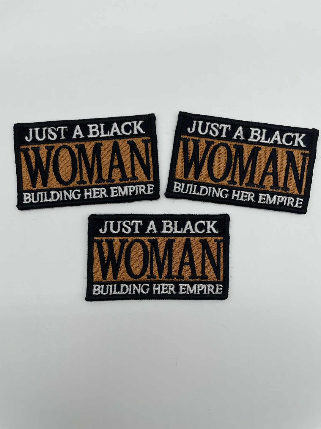Prideful Patchez, Just A Black Woman, Iron on Patch, Powerful Patch ...