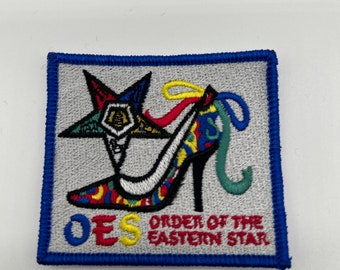 O.E.S. Conductress Emblem Stained Glass 6x6, 7x7 and 10x10 Embroidery ...