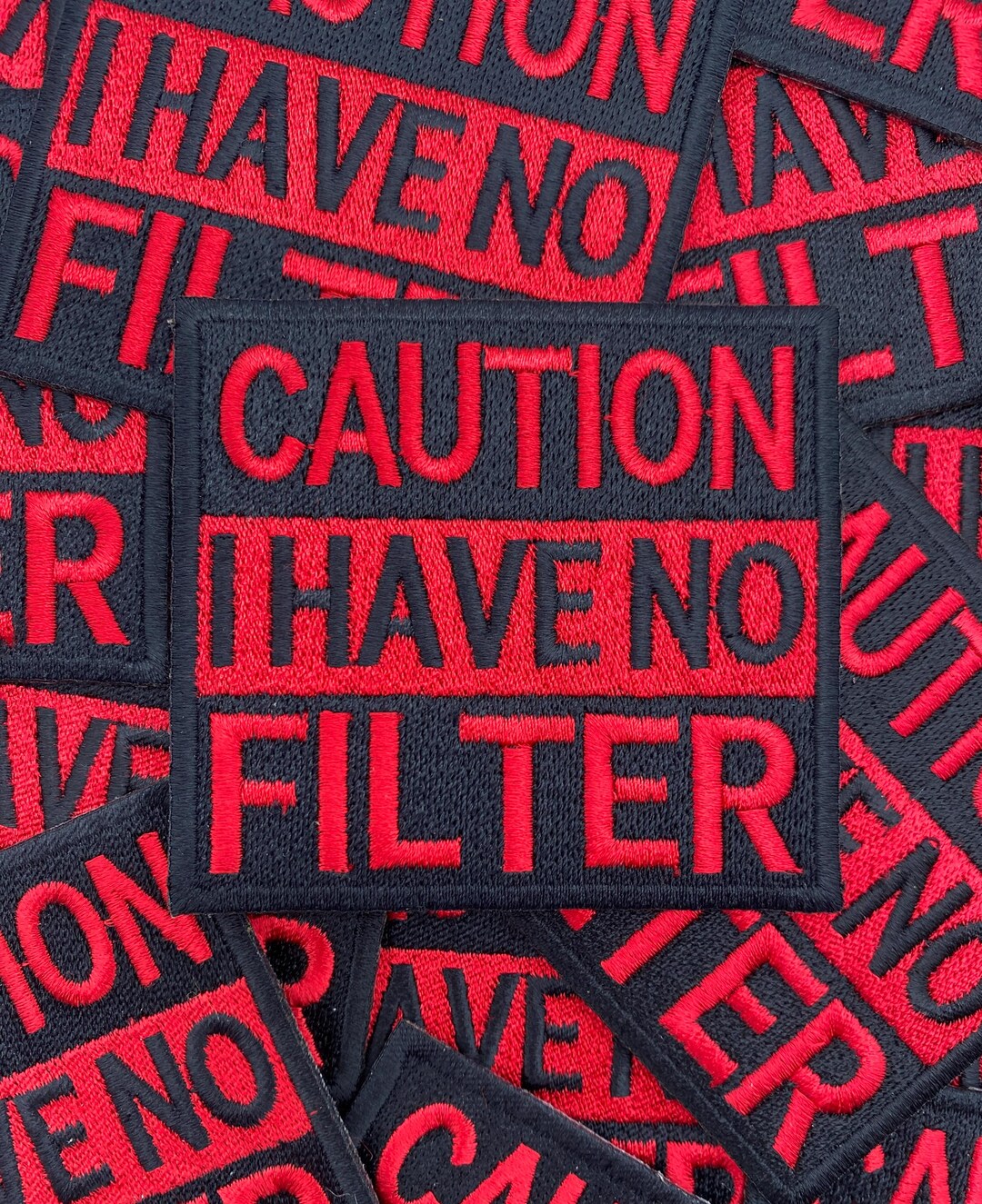 I Have No Filter Embroidered Patch: Iron On, Sew On - Etsy