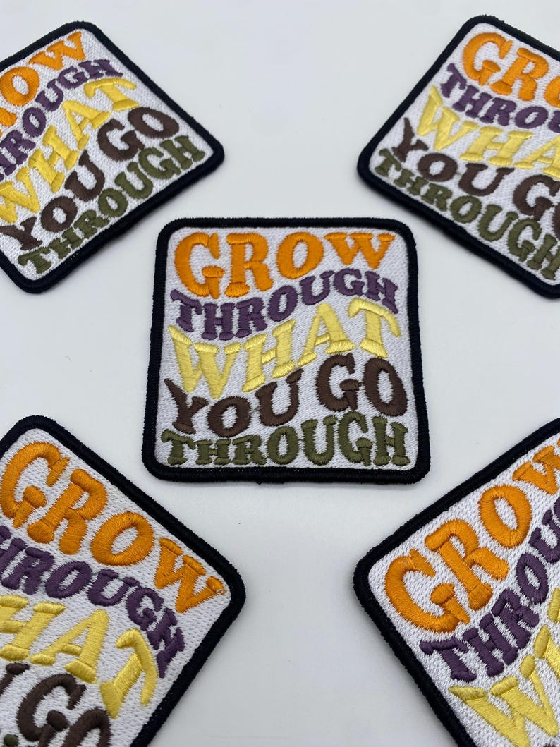 Prideful Patchez, Grow Through, Iron on Patch, Sew on Patch, Metallic ...