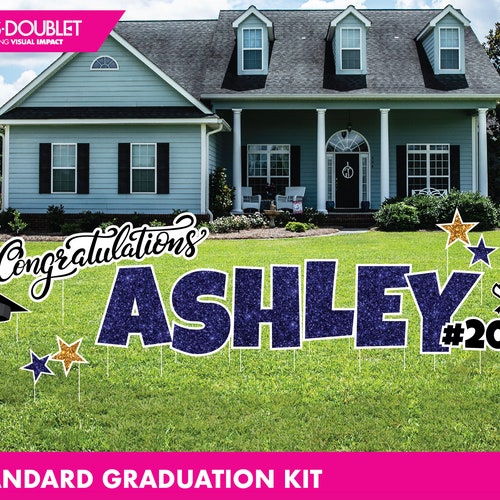 Graduation Lawn Sign Custom Personalized Graduation Yard Sign | Etsy