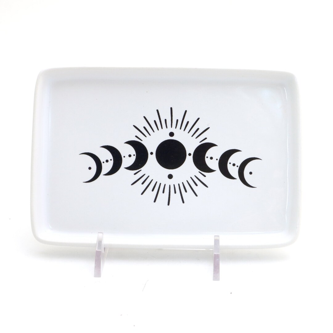 Phases of the Moon Tray, Lunar Gift, Celestial, Jewelry Dish, Gifts ...