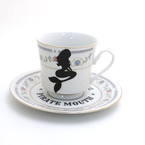Vintage Teacup and Saucer, Mermaid, Rude Tea Cup, Upcycled, Funny Tea ...