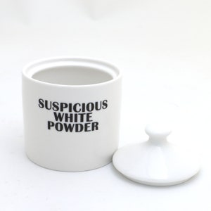 Suspicious White Powder Sugar Bowl, Funny Novelty Gift - Etsy