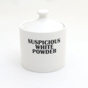 Suspicious White Powder Sugar Bowl, Funny Novelty Gift - Etsy