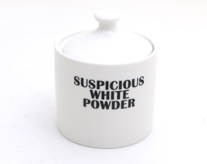 Suspicious White Powder Sugar Bowl, Funny Novelty Gift - Etsy