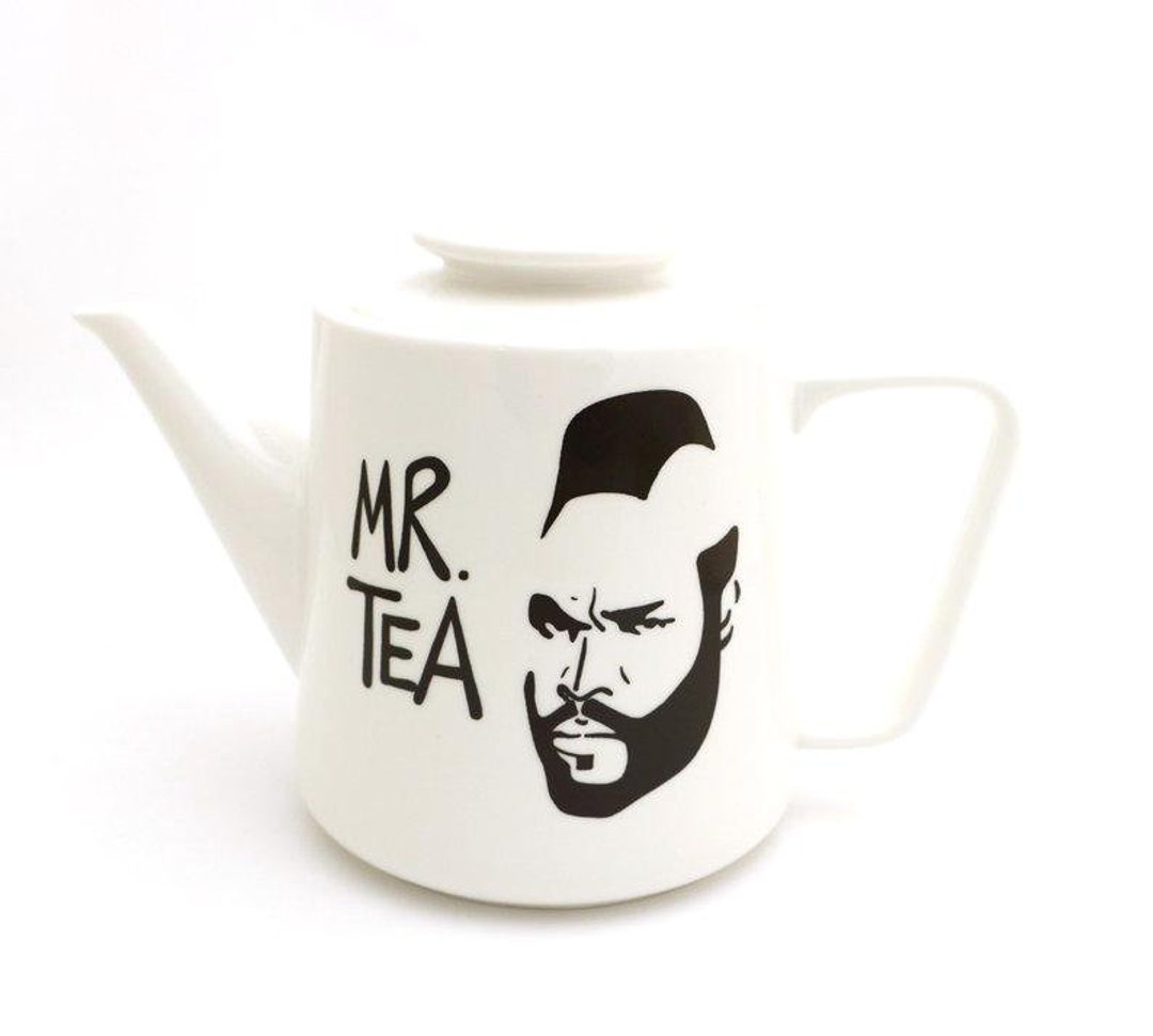 Mr. T Teapot, Porcelain Teapot, Funny Gift for Tea Drinker, Mr. Tea - Etsy
