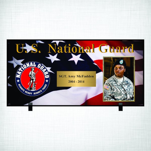 Retirement Plaque National Guard - Etsy