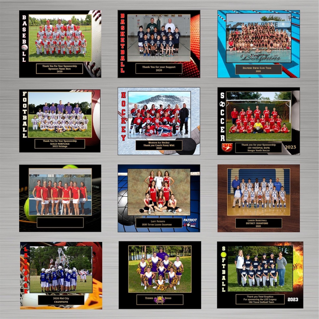 Custom Sports Sponsor Plaque, Coach Gift, Team Awards - Etsy