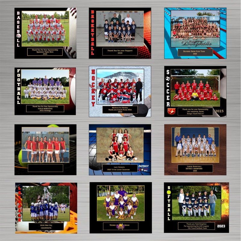 Team Plaque for Sponsor - Etsy