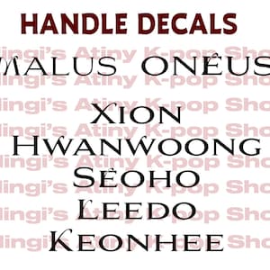 Oneus Malus Inspired Kpop Lightstick Ver 2 Decal Stickers - Etsy