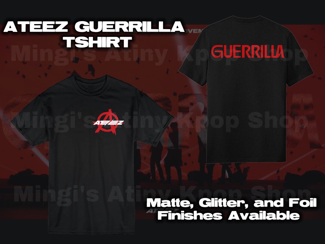 Ateez Anarchy Guerrilla Inspired Tshirts for the 'break the Wall' Tour ...