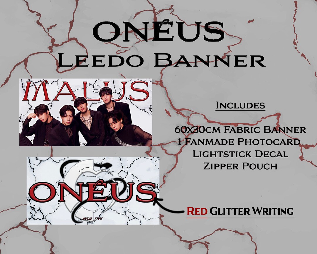 Oneus Malus Inspired Fabric Slogan Banner Cheering Kit for Concert - Etsy